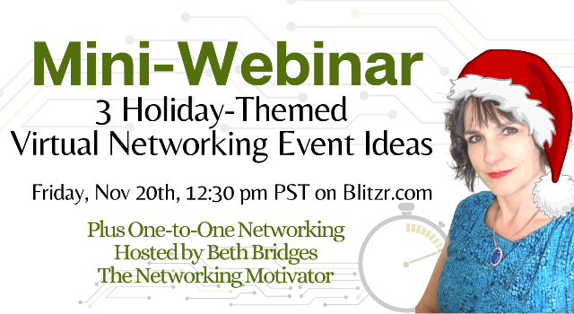 Mini Webinar #11: 3 (Three) Holiday Themed Virtual Networking Event ...